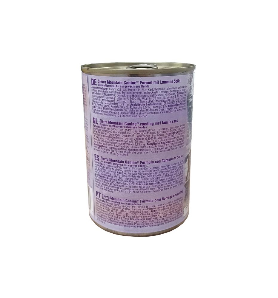 Taste Of The Wild Sierra Mountain Cordero lata para perros